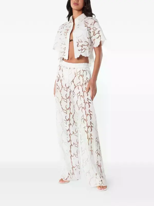 NICHOLAS Sonora Broderie Anglaise Cropped Shirt