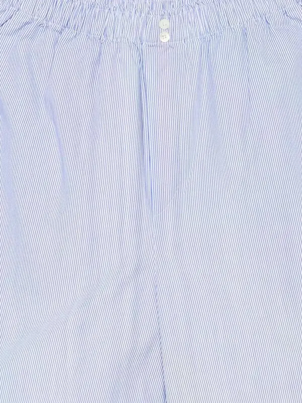 PAURA Striped Raw-cut Shorts