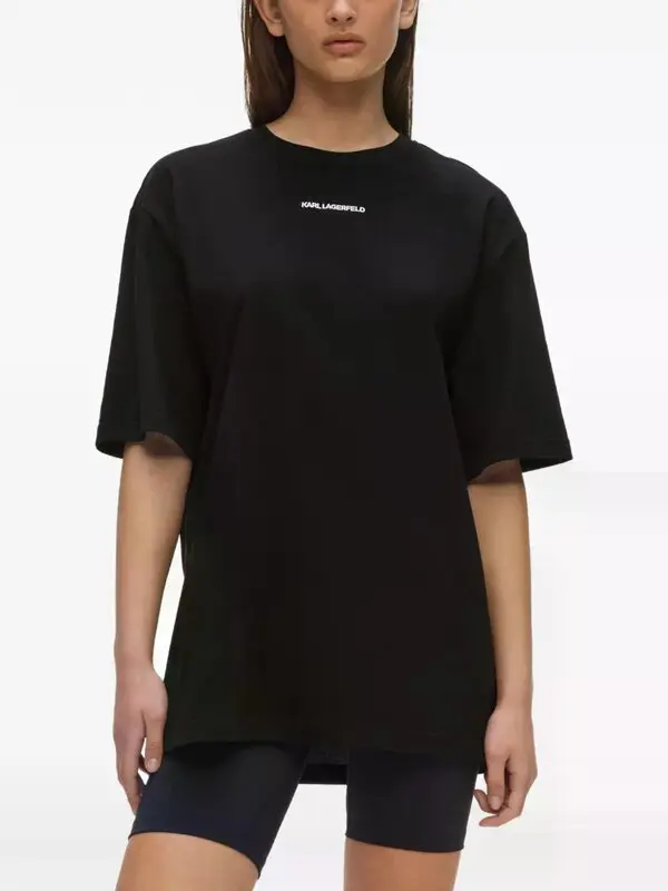 Karl Lagerfeld Logo Print Cotton T-shirt
