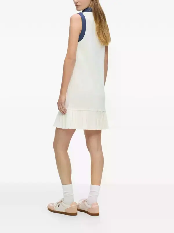 Karl Lagerfeld Knitted Pleated Hem Mini Dress
