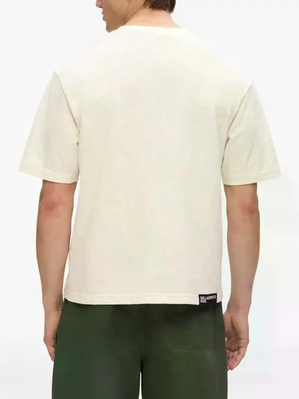 Karl Lagerfeld Logo-embroidery T-shirt