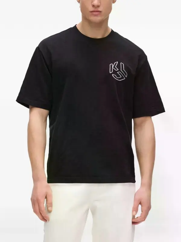 Karl Lagerfeld Logo-embroidery T-shirt
