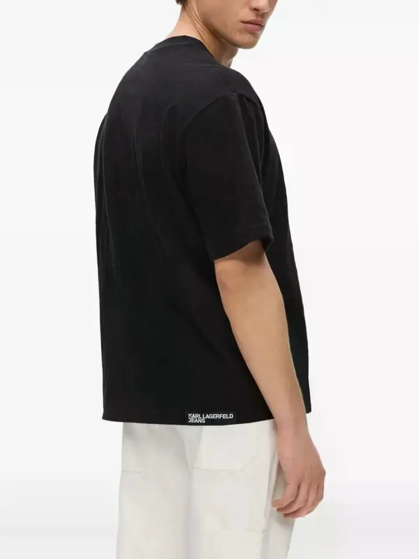 Karl Lagerfeld Logo-embroidery T-shirt