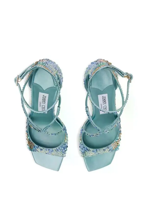 JIMMY CHOO Azia 95 Crystal-embellished Sandals