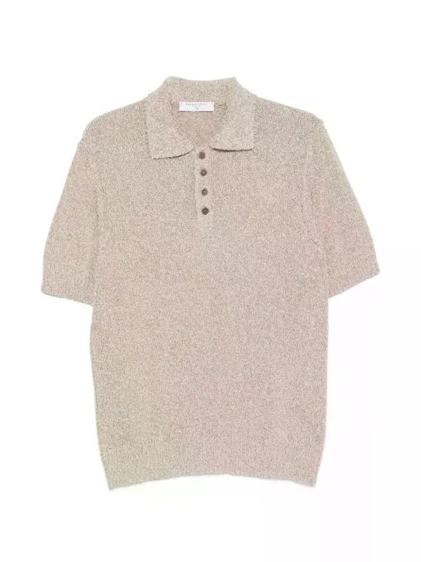 DANIELE FIESOLI Short-sleeve Polo Shirt - Neutrals