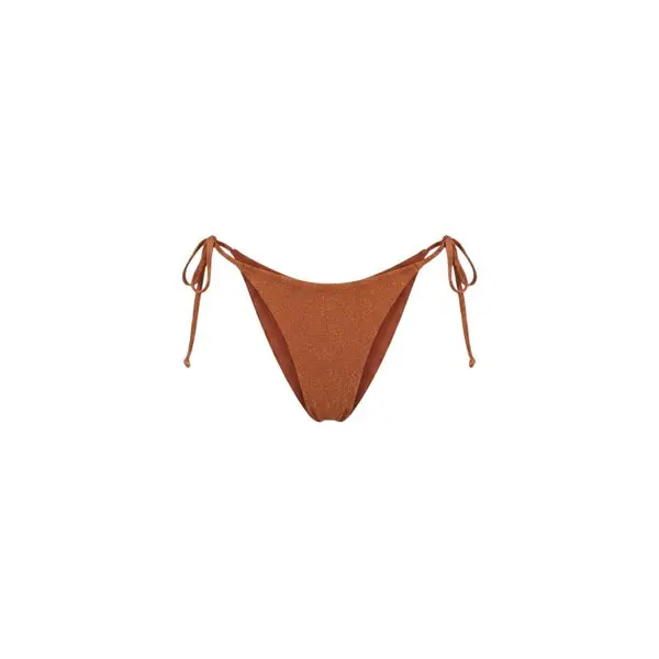 VERONI SWIM Allura Side Tie Bikini Bottom - Brown