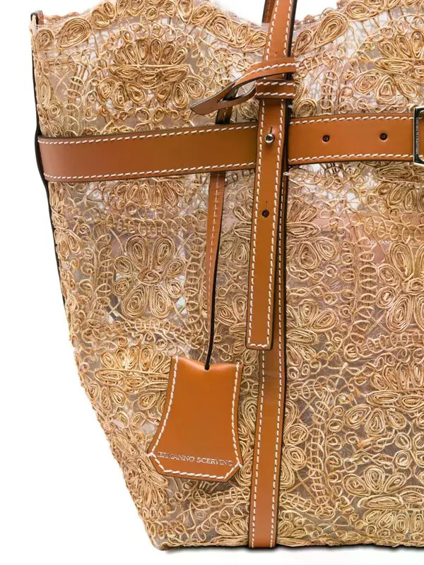 Ermanno Scervino Lace-overlay Tote Bag