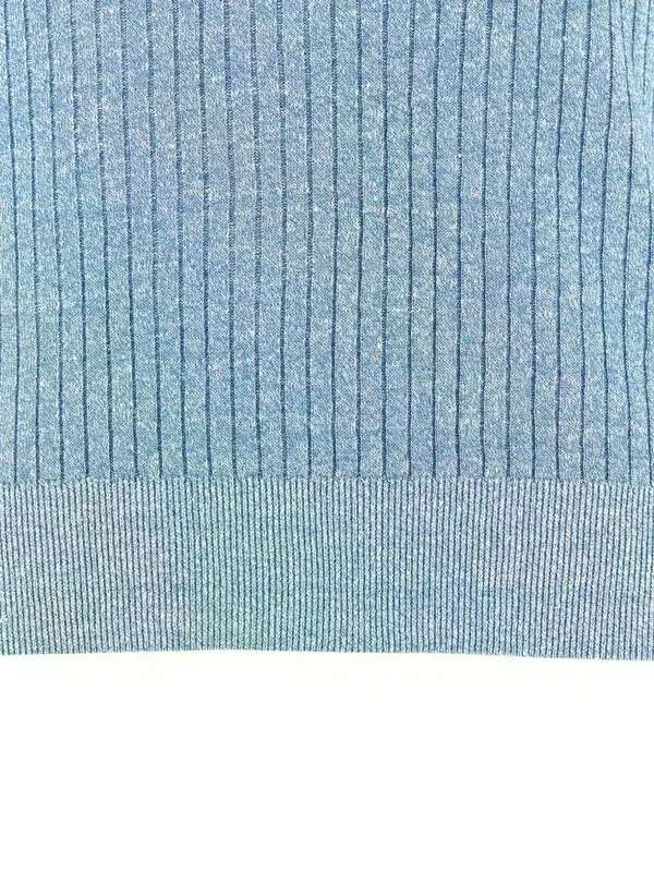 Paul & Shark Urukai Ribbed-knit V-neck T-shirt