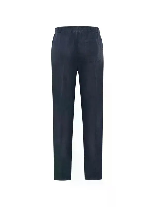 04651 / A TRIP IN A BAG Elasticated-waist Linen Trousers