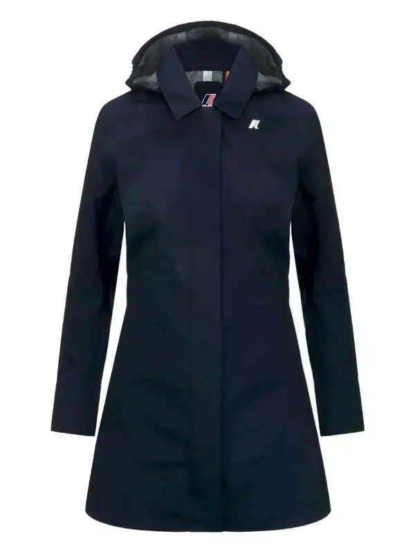 K-WAY Mathy Hooded Coat - Blue