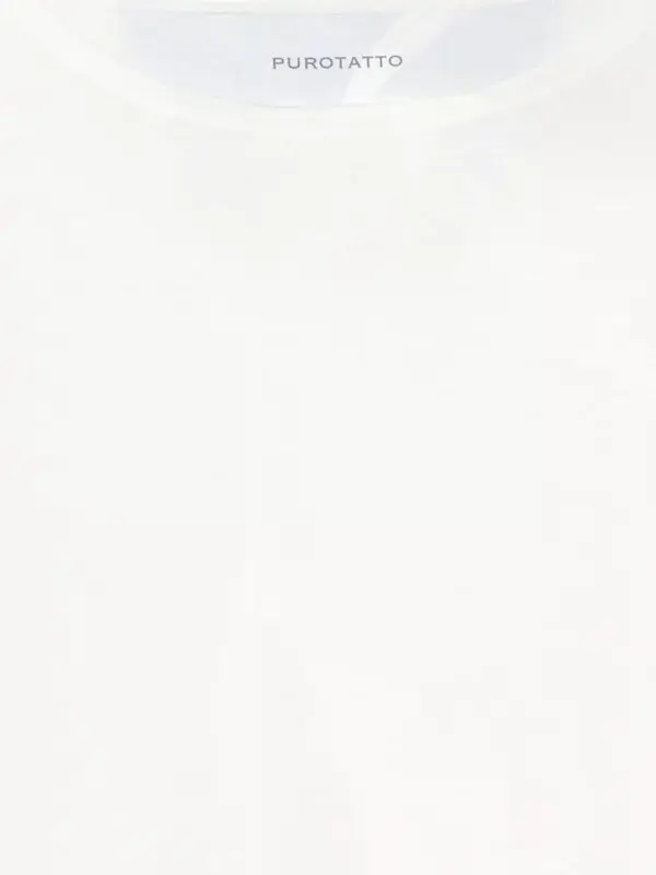 PUROTATTO Boat Neck Three-quarter Sleeve Top