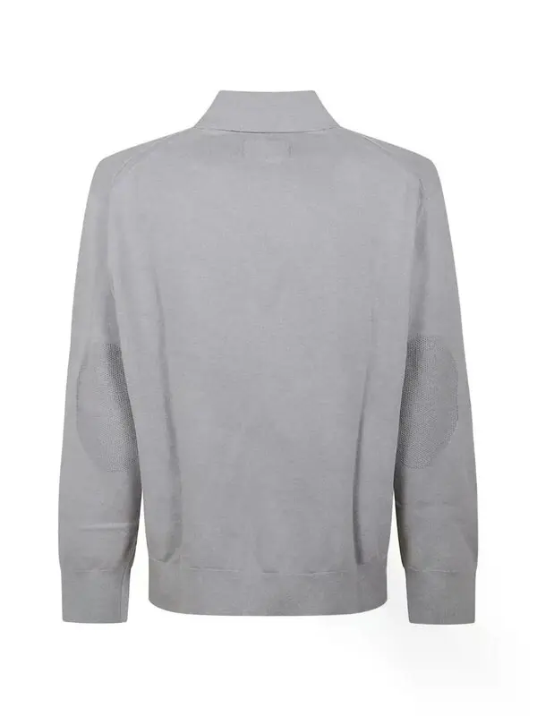 Guest In Residence Allday Long-sleeve Polo Sweater - Grey