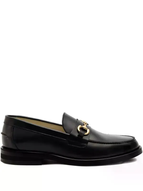 DUKE + DEXTER Leather Loafers - Black