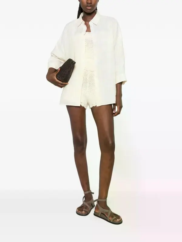 Max Mara Panetto Vertical-stripe Chest-pocket Shirt