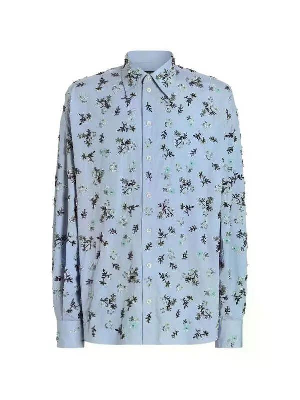Dolce & Gabbana Cotton Shirt With Embroidery