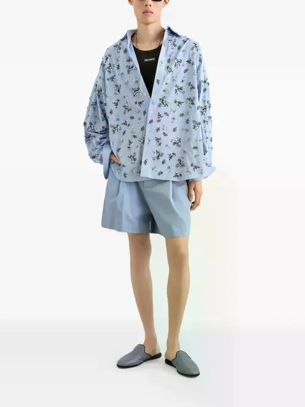 Dolce & Gabbana Cotton Shirt With Embroidery
