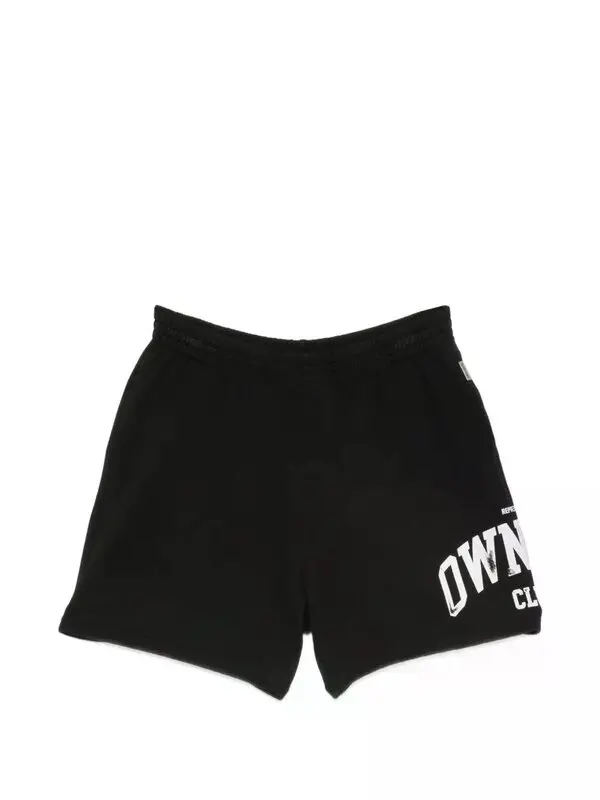 REPRESENT Owners Logo-print Shorts - Black