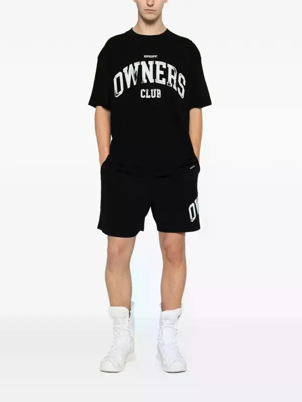 REPRESENT Owners Logo-print Shorts