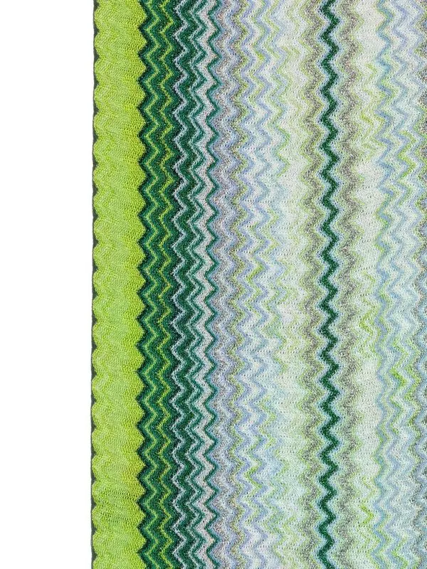 Missoni Zigzag-knit Fringed Scarf