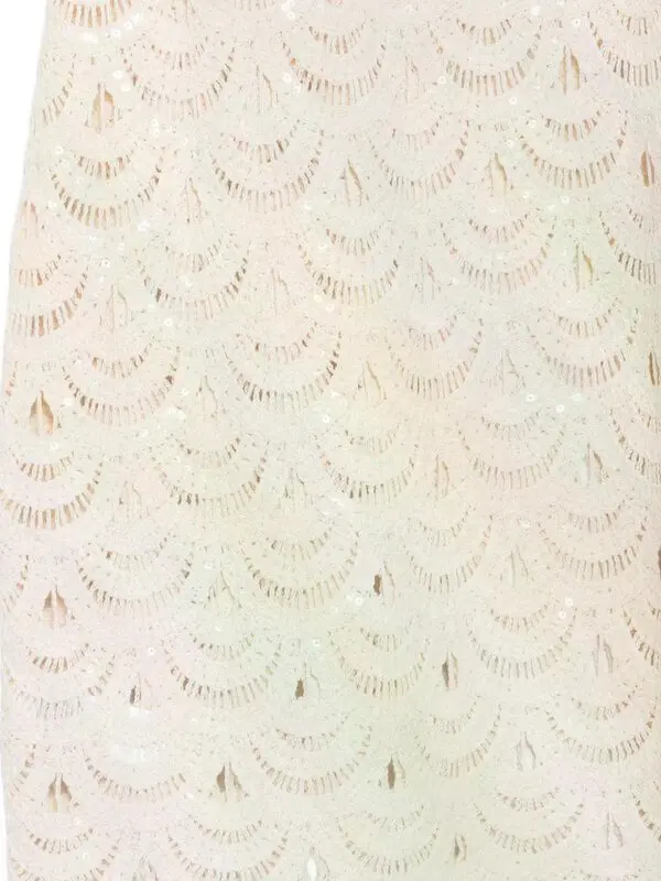 MC2 SAINT BARTH Raya Sequin-embellished Crochet-knit Top