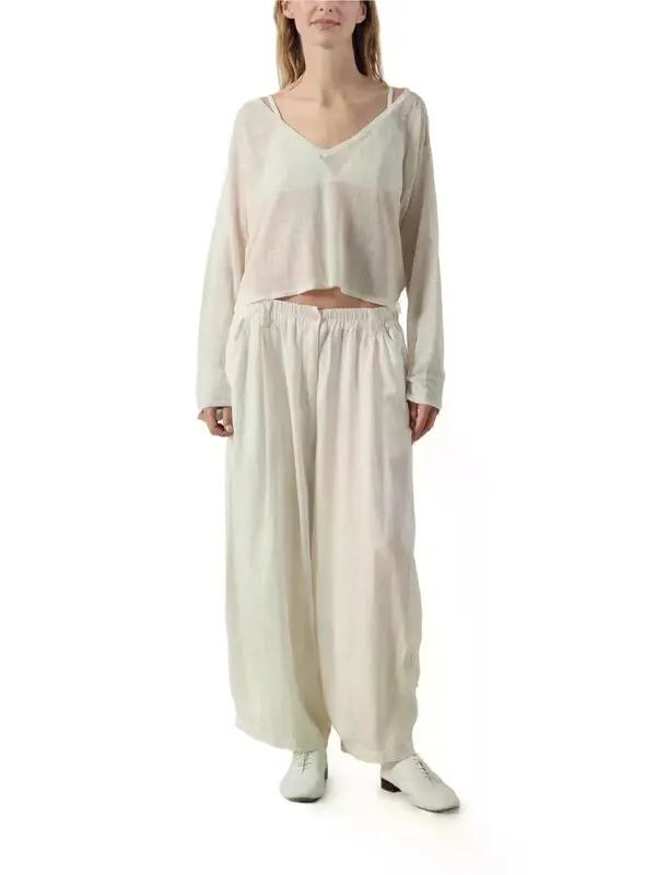 American Vintage Ozutown Balloon Palazzo Pants - White