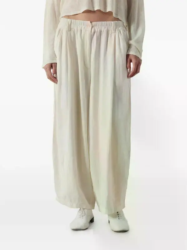 American Vintage Ozutown Balloon Palazzo Pants - White