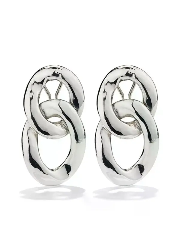 GOOSSENS Rhodium-plated Brass Clip-on Earrings - Silver