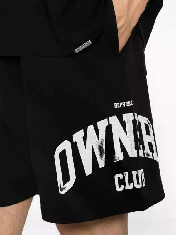 REPRESENT Owners Logo-print Shorts