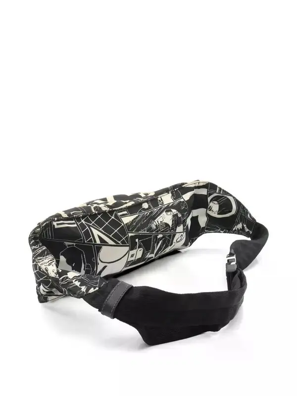 Prada Tessuto Comics Body Bag - Black