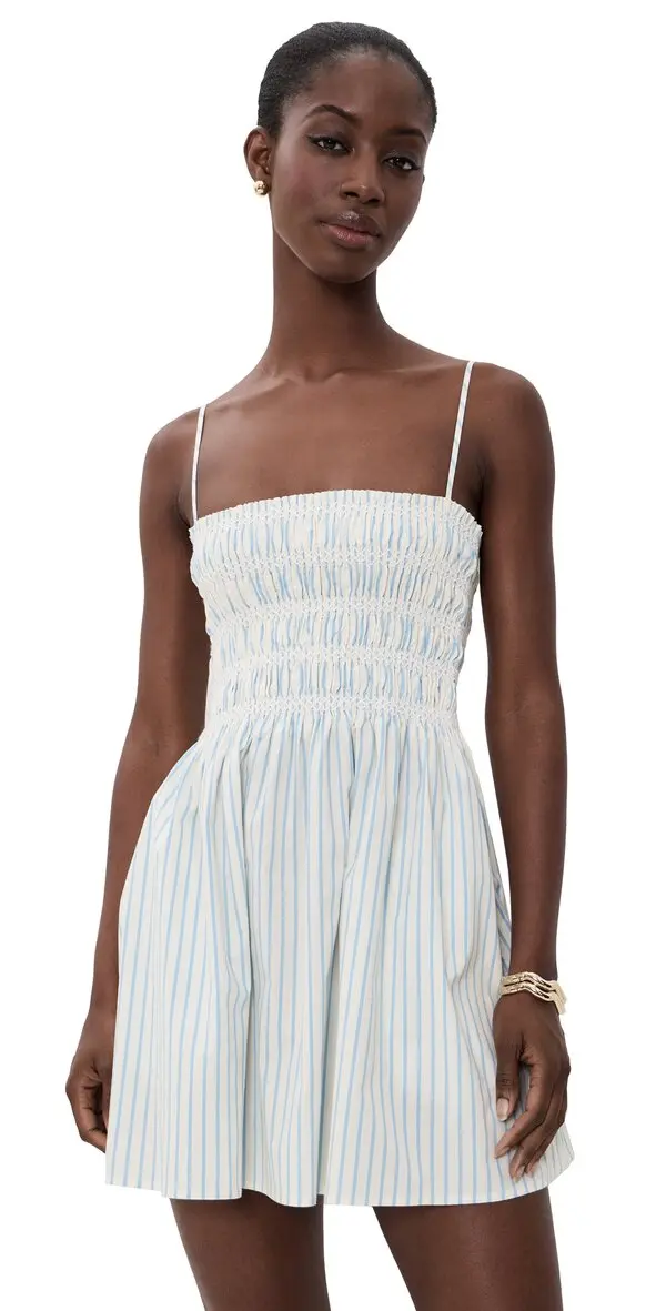PISTOLA Mina Smocked Bodice Mini Dress - Coast