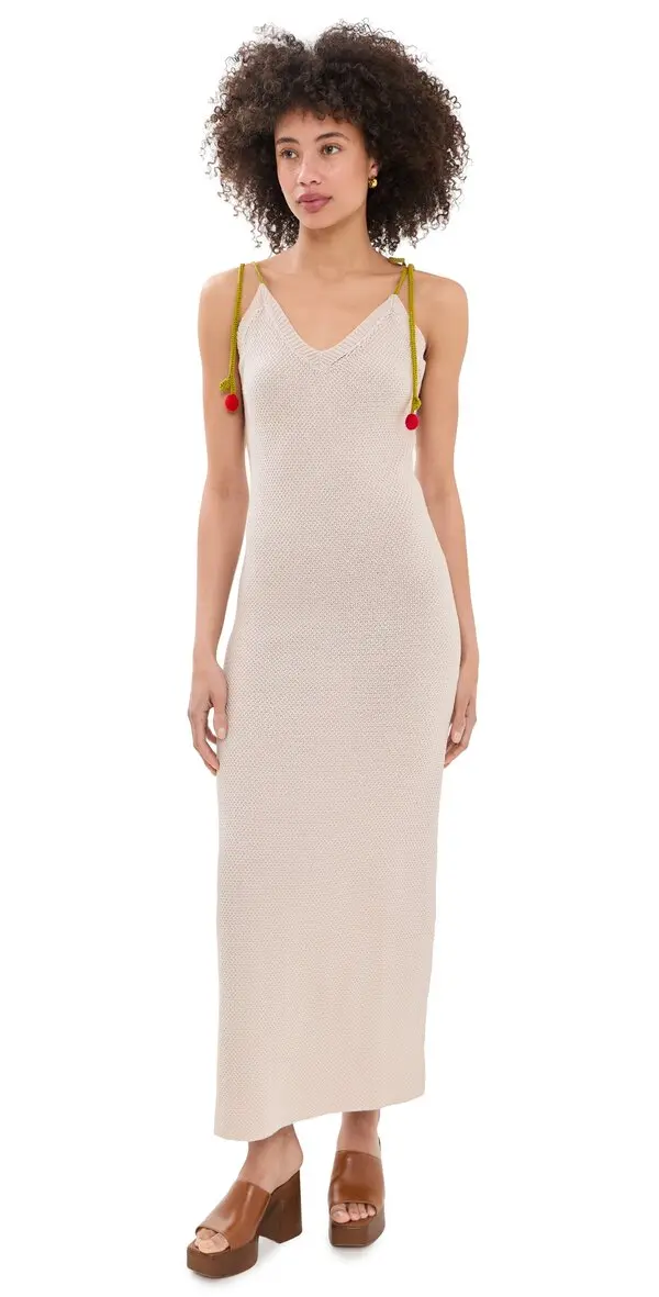 ANOTHER GIRL Cherry Strap Cami Midi Dress