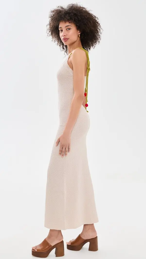 ANOTHER GIRL Cherry Strap Cami Midi Dress