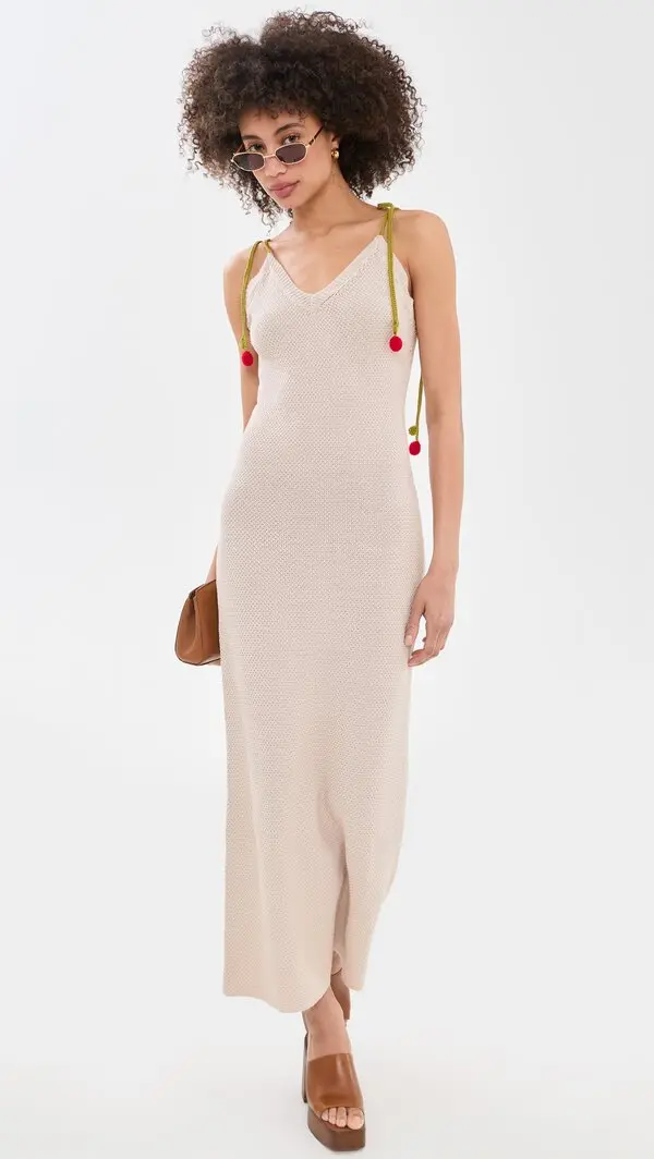 ANOTHER GIRL Cherry Strap Cami Midi Dress
