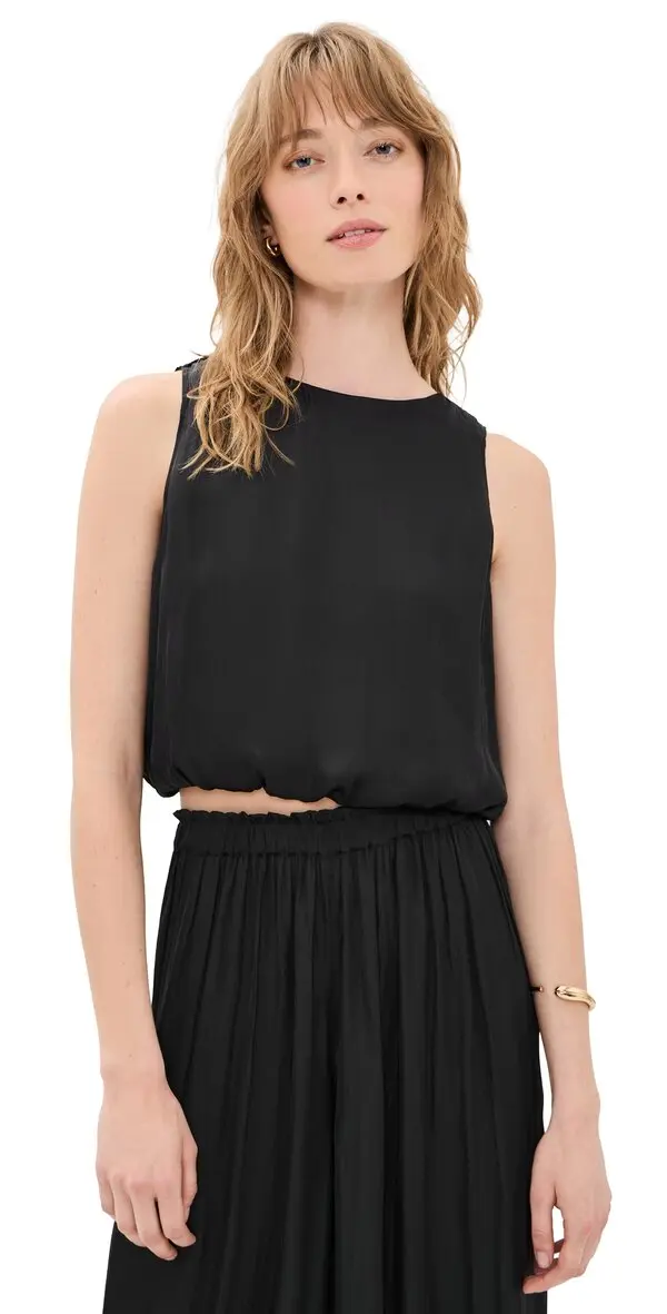 LA LIGNE Sleeveless Bubble Hem Top