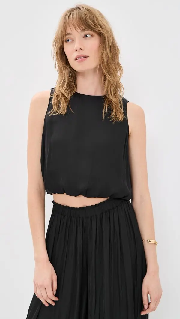 LA LIGNE Sleeveless Bubble Hem Top