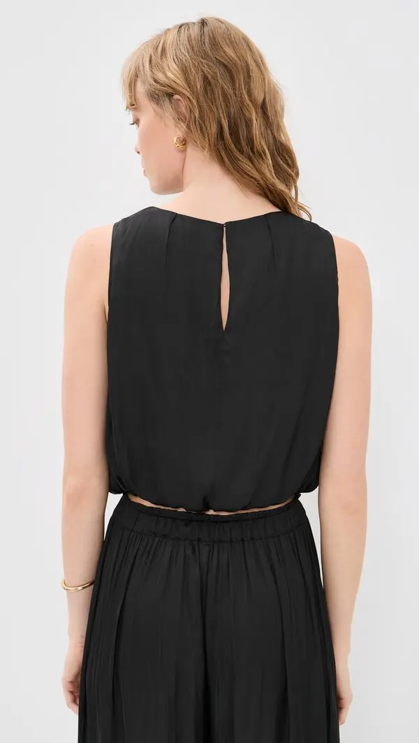 LA LIGNE Sleeveless Bubble Hem Top