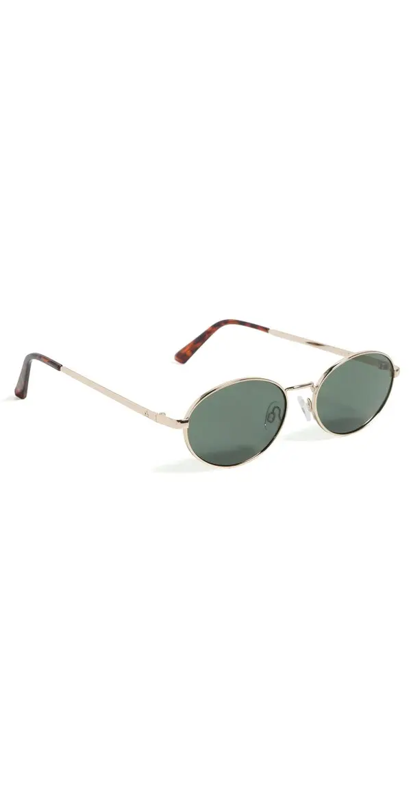 AIRE Ephemeris Oval Sunglasses With Tortoiseshell Accents - Gold