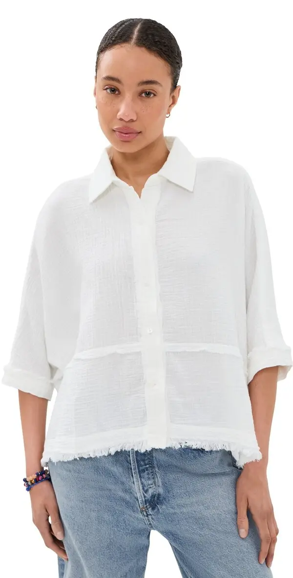 Free People Happy Days Top - Clean Ivory