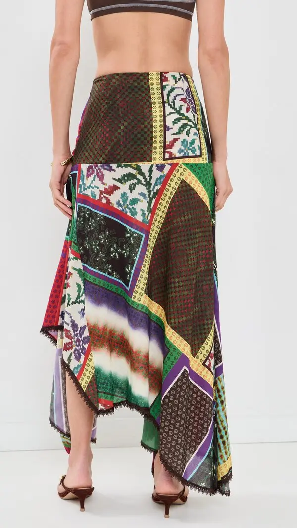 SIEDRES Patchwork Maxi Skirt