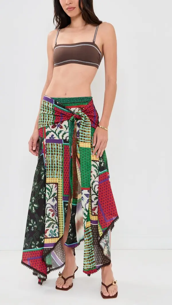 SIEDRES Patchwork Maxi Skirt