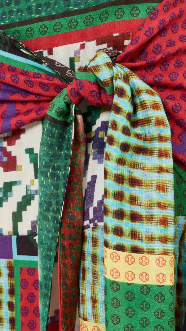 SIEDRES Patchwork Maxi Skirt