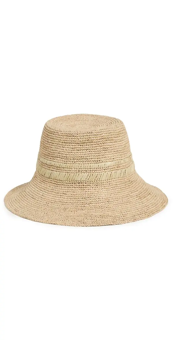 Rag & Bone Jade Rollable Bucket Hat - Natural Sage