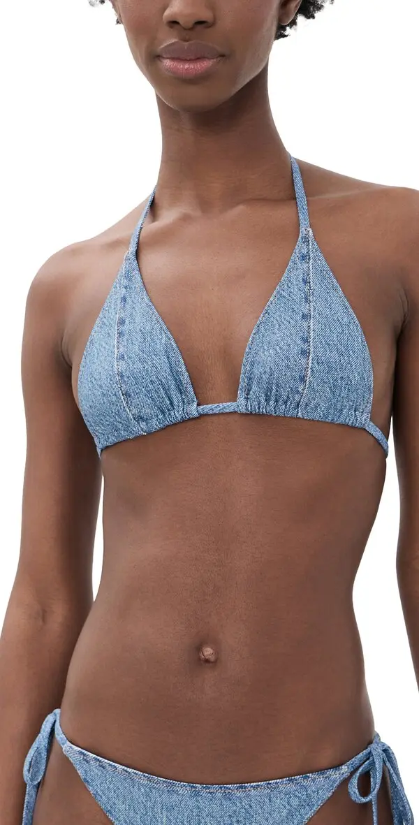 Rag & Bone Miramar Triangle String Bikini Top - Minetta