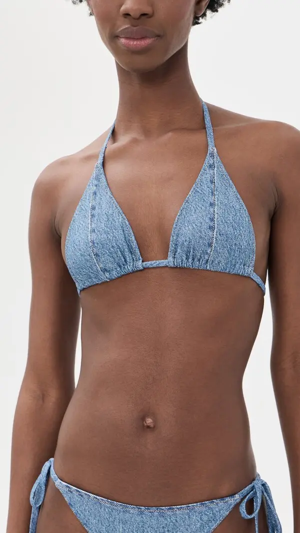 Rag & Bone Miramar Triangle String Bikini Top - Minetta