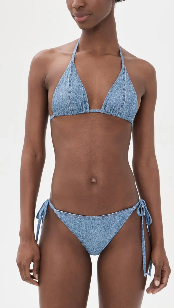 Rag & Bone Miramar Triangle String Bikini Top - Minetta