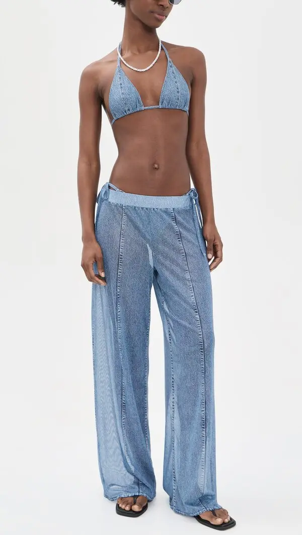 Rag & Bone Miramar Triangle String Bikini Top - Minetta