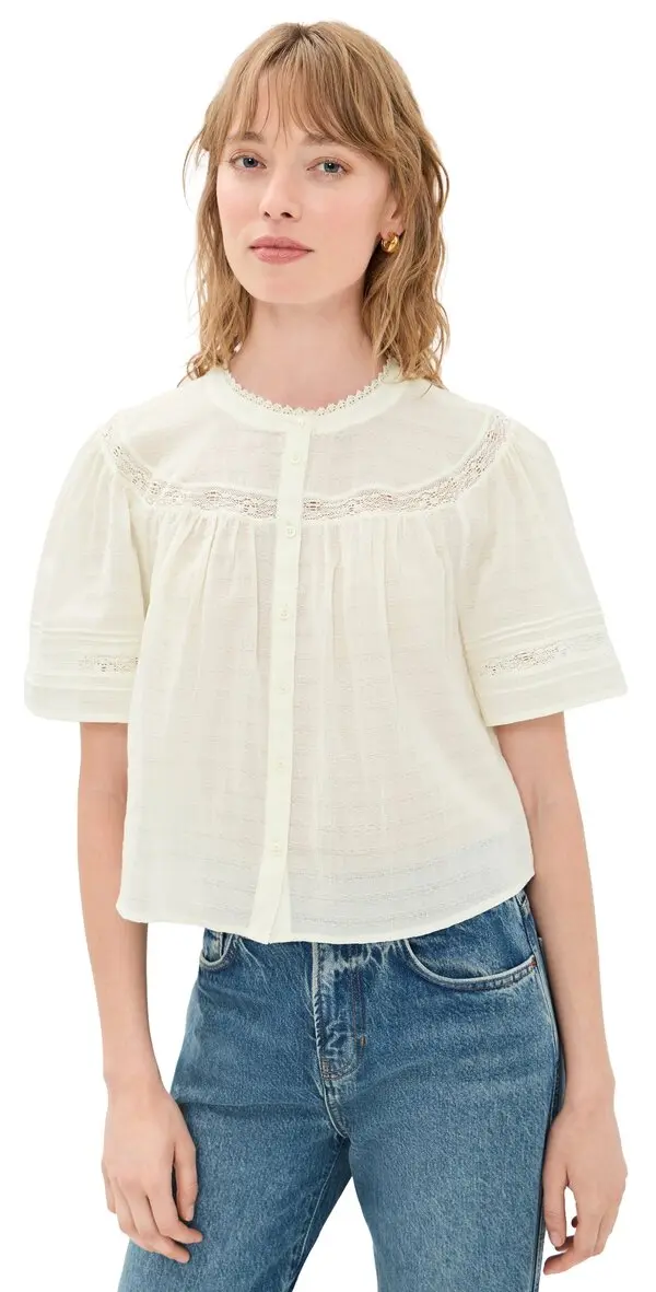 Paige Pasadena Blouse - Ivory