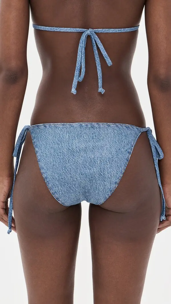 Rag & Bone Miramar Triangle String Bikini Bottoms - Minetta