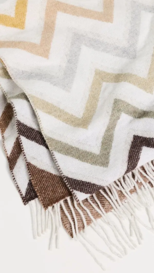Missoni Watamu Throw Blanket - Beige Multicolor