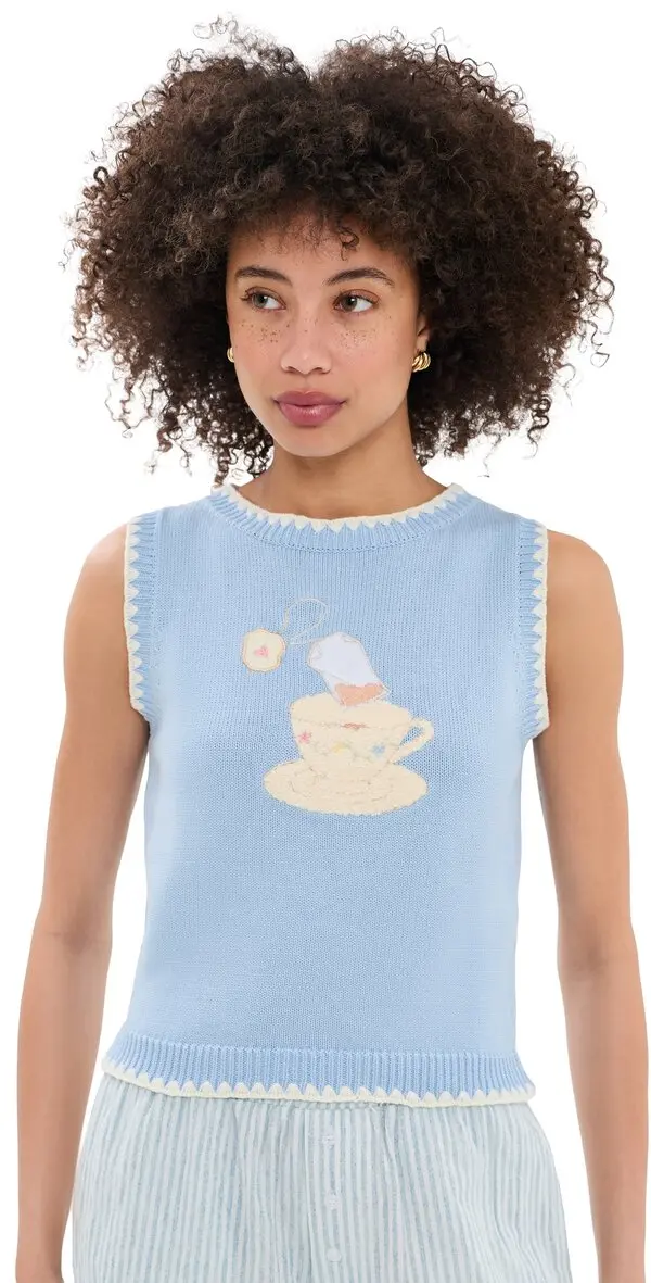 ANOTHER GIRL Teacup Knitted Tank